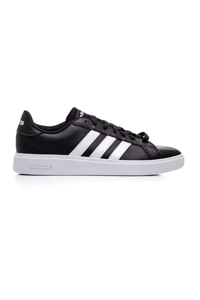 Tênis Adidas Grand Court Td Feminino Amarração Iq7282 Preto