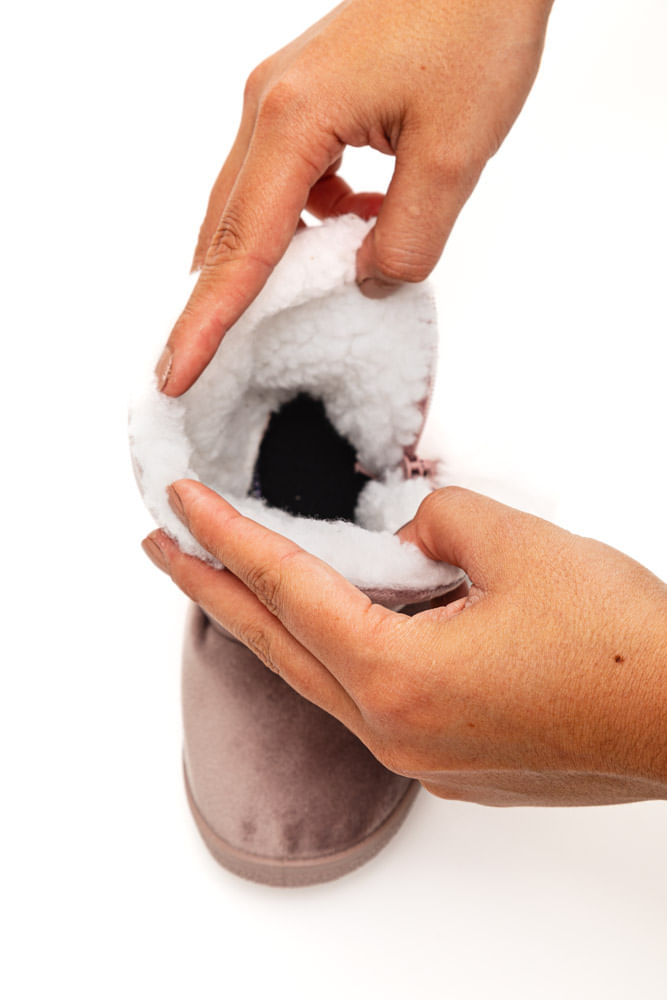 Bota Maria Emilia Esquimó Infantil Menina Zíper Rosa