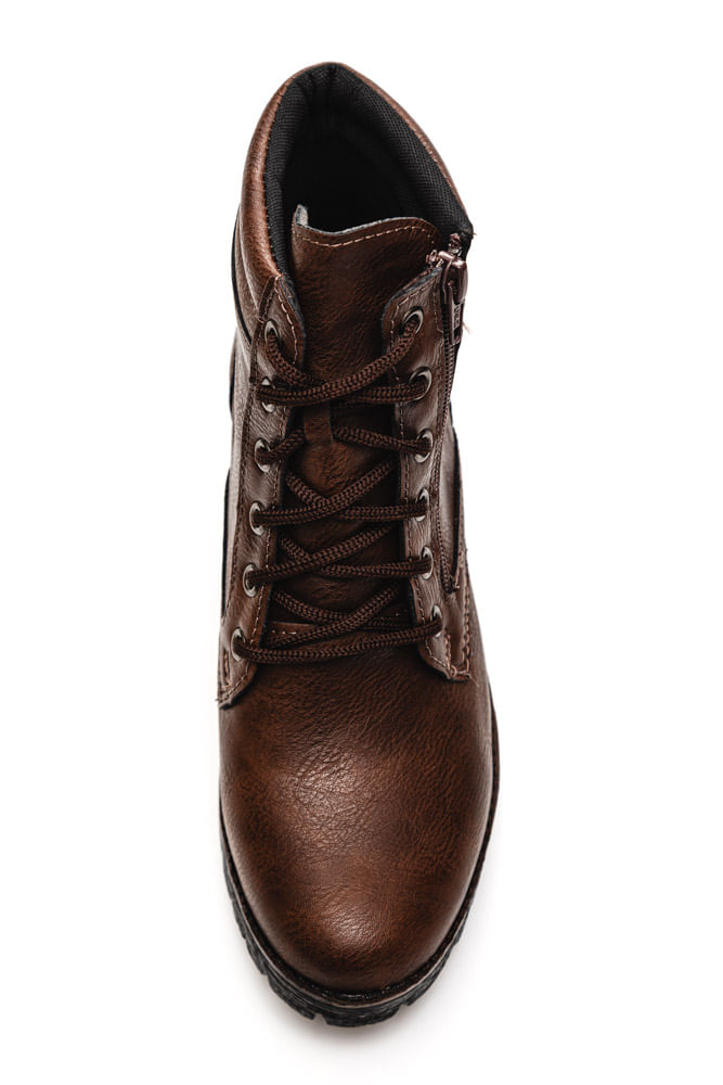 Bota Br2 Lady Coturno Feminino 11715a Marrom