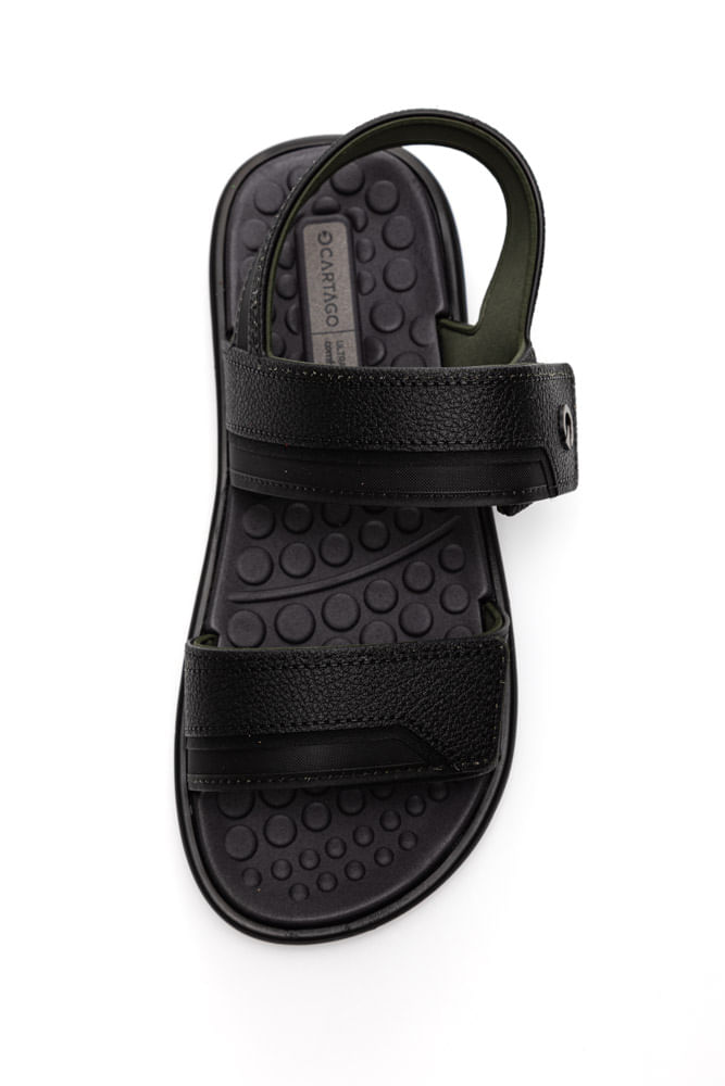 Sandália Cartago Veneto Ii Masculino Ultra Comfy 12481-Bi706 Preto