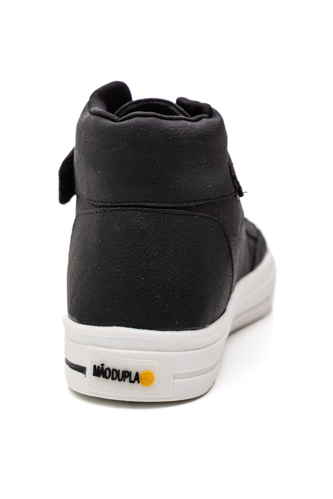 Tênis Mão Dupla Botinha Juvenil Menino Velcro 705.005-009 Preto
